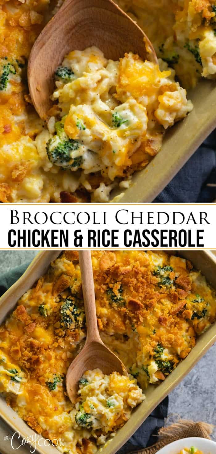 Chicken Broccoli Rice Casserole - The Cozy Cook