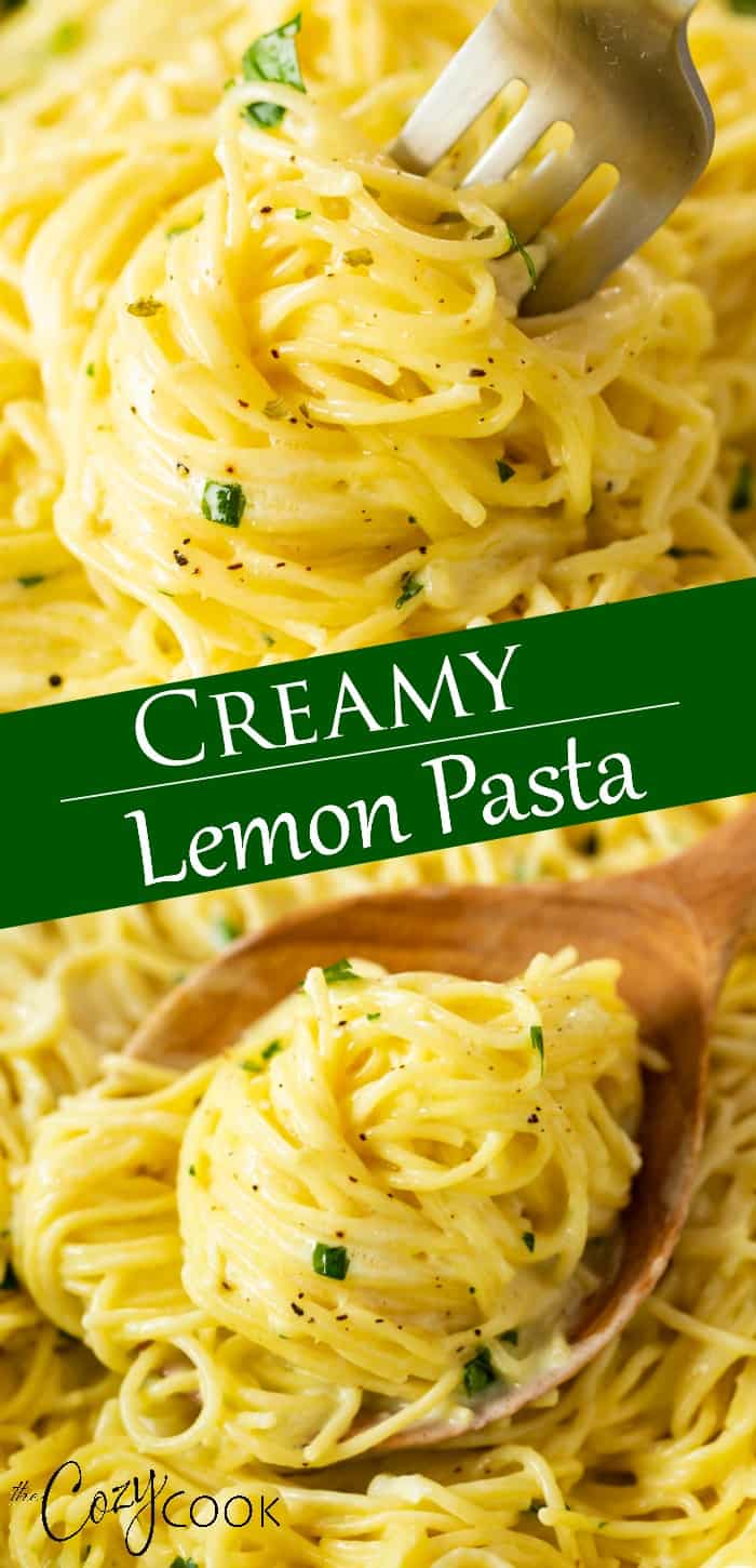 Creamy Lemon Pasta (One Pot!) - The Cozy Cook