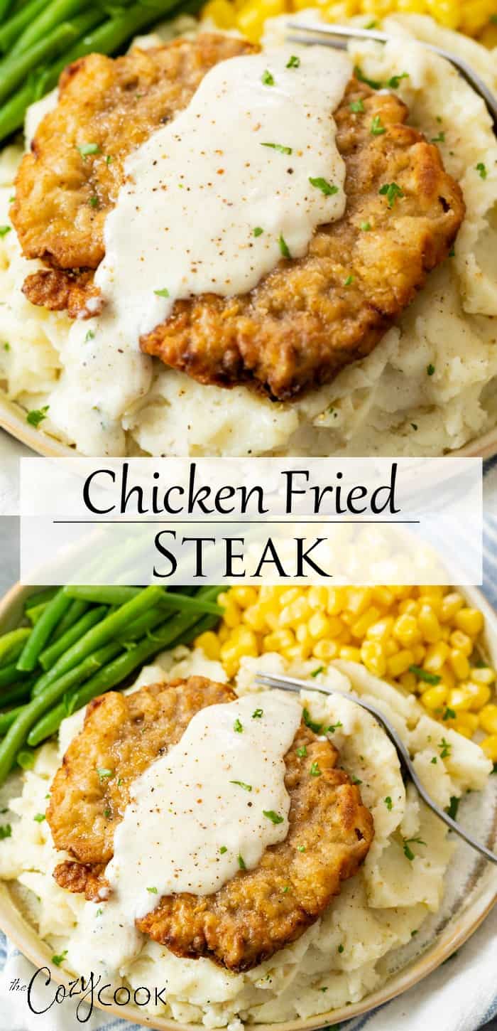 Chicken Fried Steak Recipe - The Cozy Cook