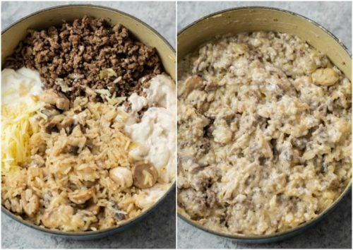 Cheesy Ground Beef and Rice Casserole - The Cozy Cook