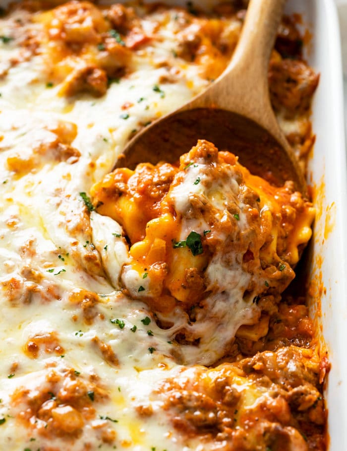 Baked Ravioli (No Boil!) - The Cozy Cook