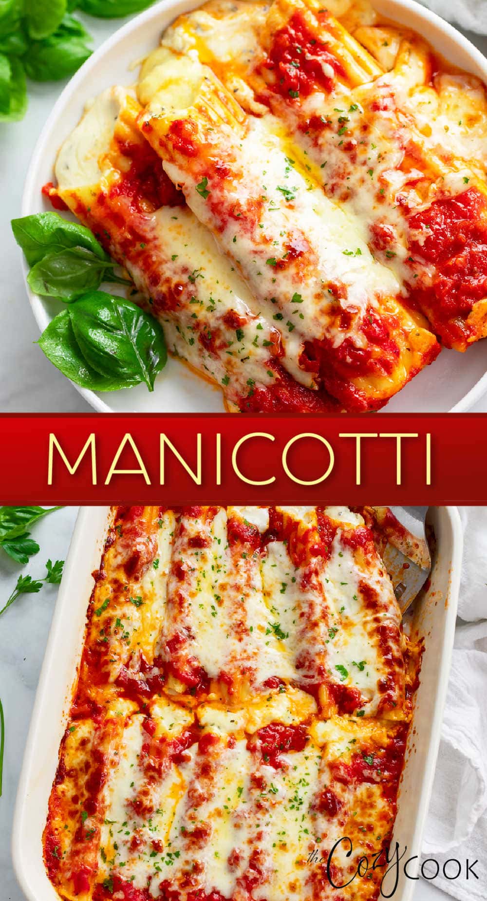 Manicotti - The Cozy Cook