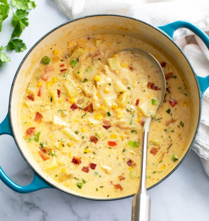 Chicken Corn Chowder - The Cozy Cook