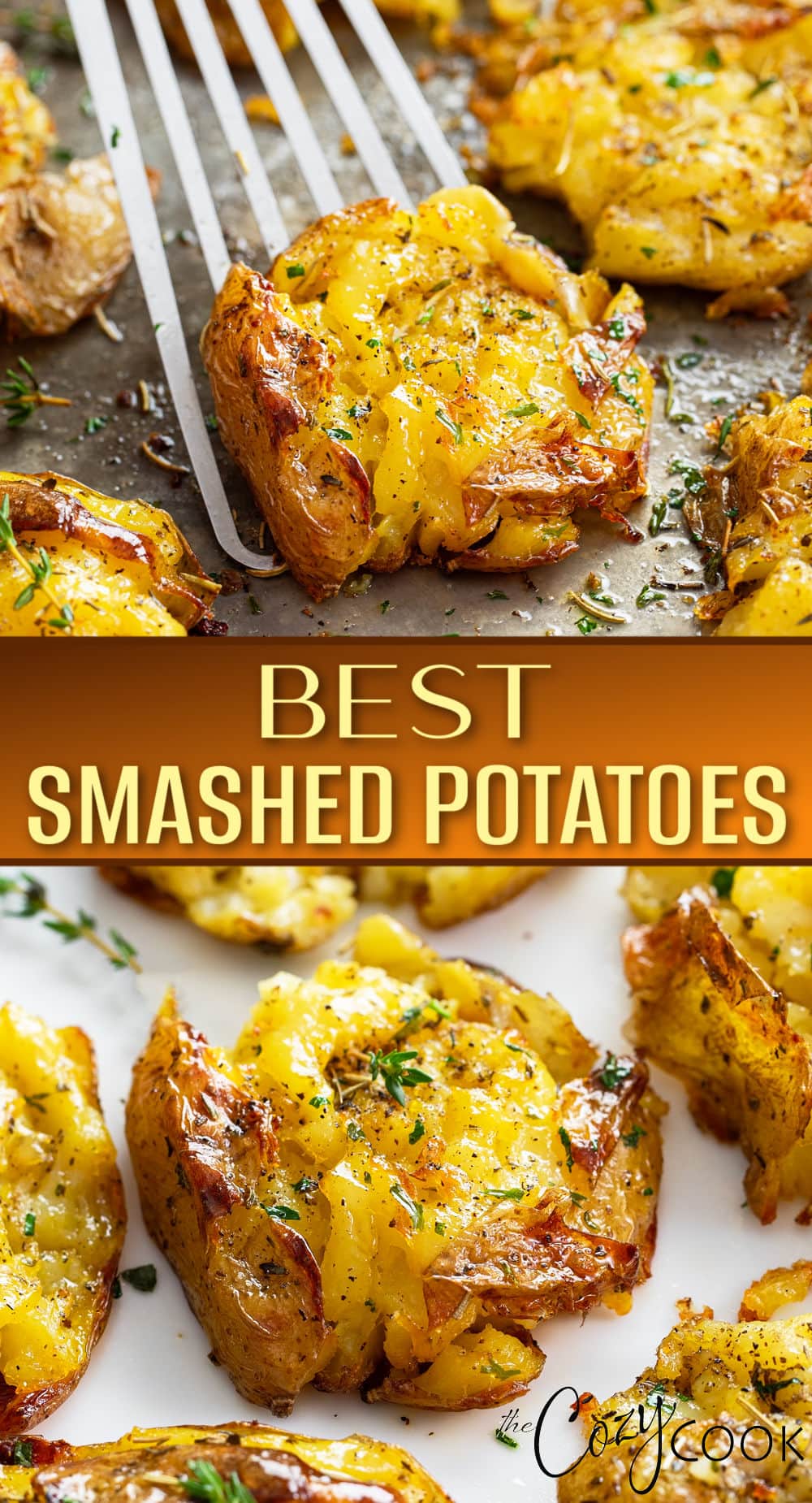 Smashed Potatoes - The Cozy Cook