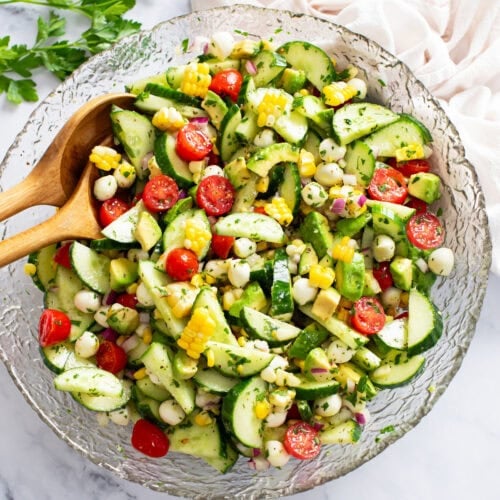 Cucumber Avocado Salad - The Cozy Cook