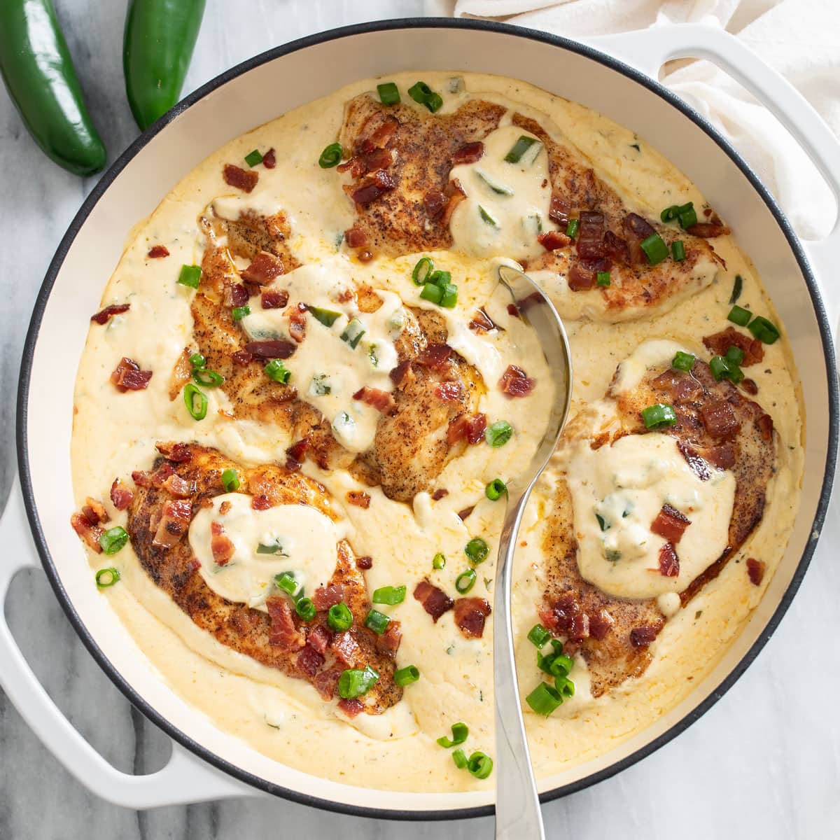 Jalapeño Popper Chicken - The Cozy Cook