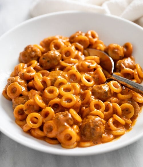 Homemade Spaghettios (One Pot!) - The Cozy Cook