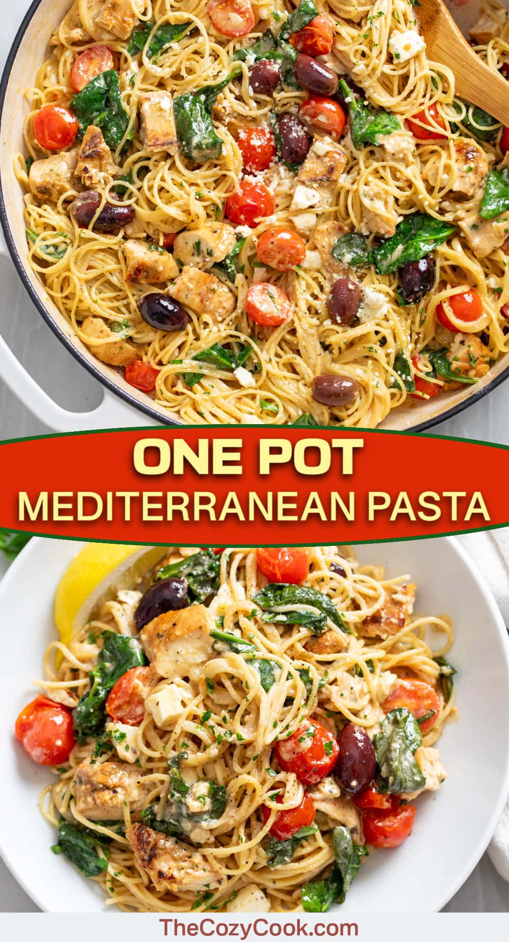 Mediterranean Pasta (One Pot!) - The Cozy Cook