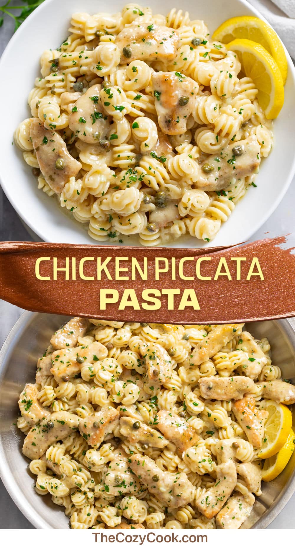 Chicken Piccata Pasta - The Cozy Cook
