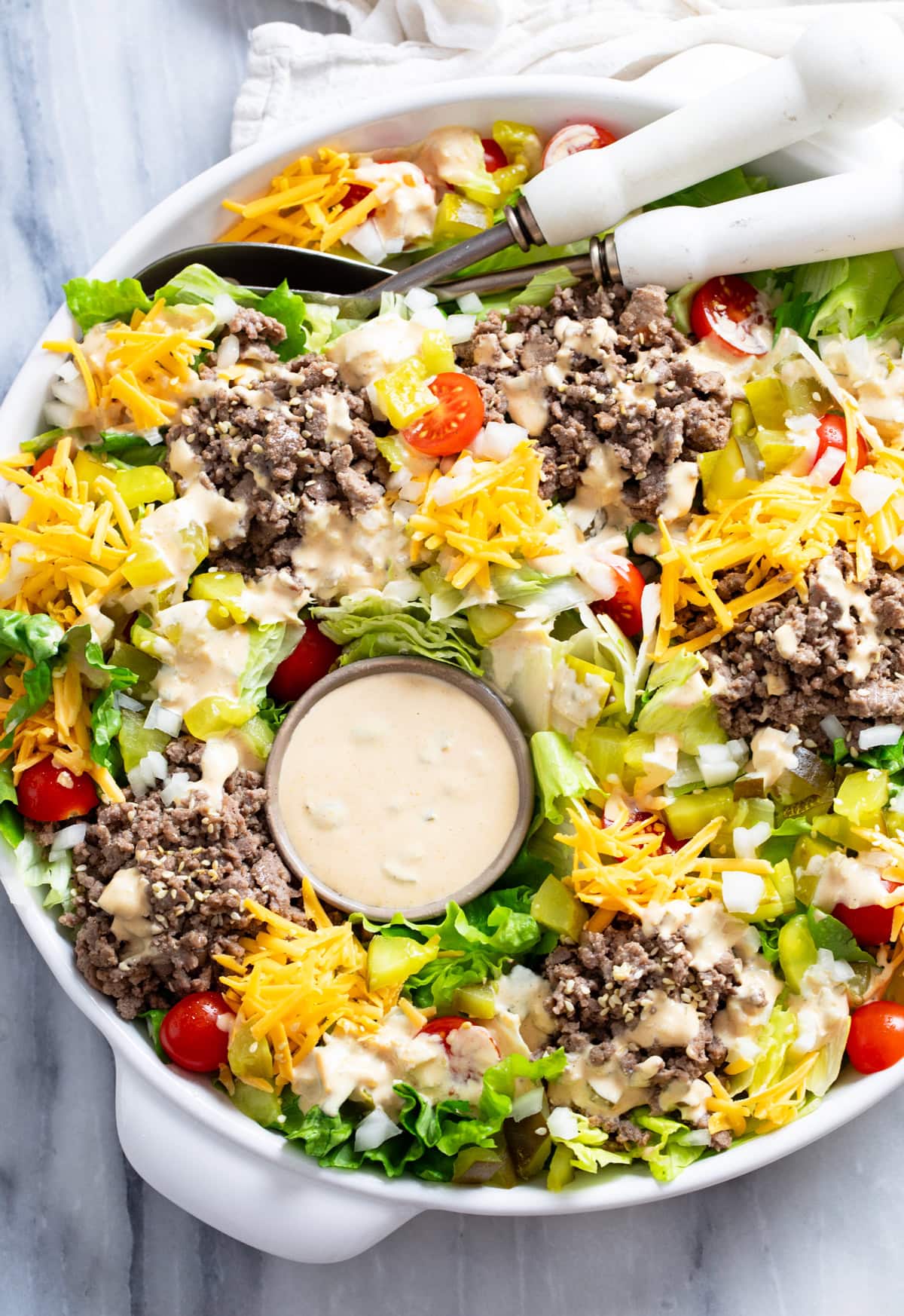 Big Mac Salad - The Cozy Cook