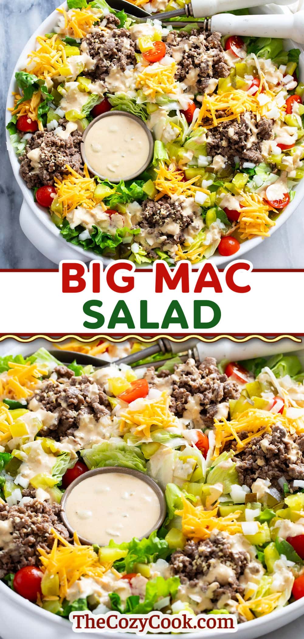 Big Mac Salad - The Cozy Cook